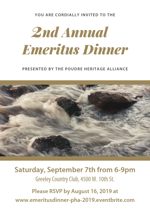 2nd annual emeritus dinner | Cache la Poudre River National Heritage Area